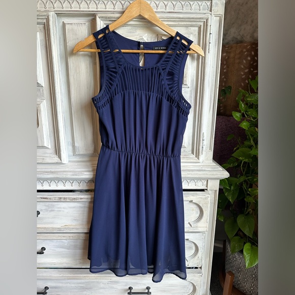 As U Wish | Dresses | Navy Blue Summer Dress | Poshmark